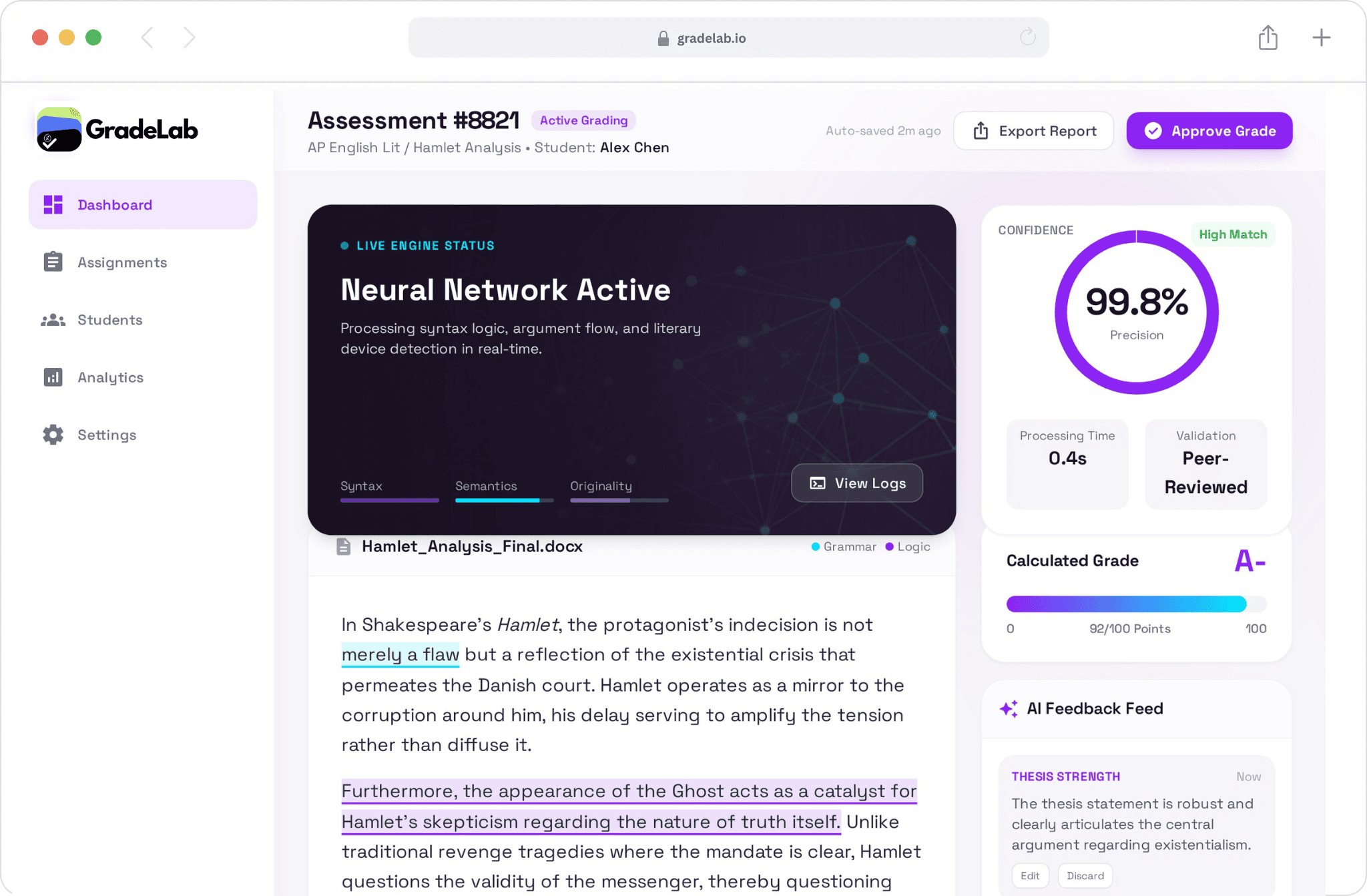 AI Grading: Automate Essay and Assignment Scoring | GradeLab