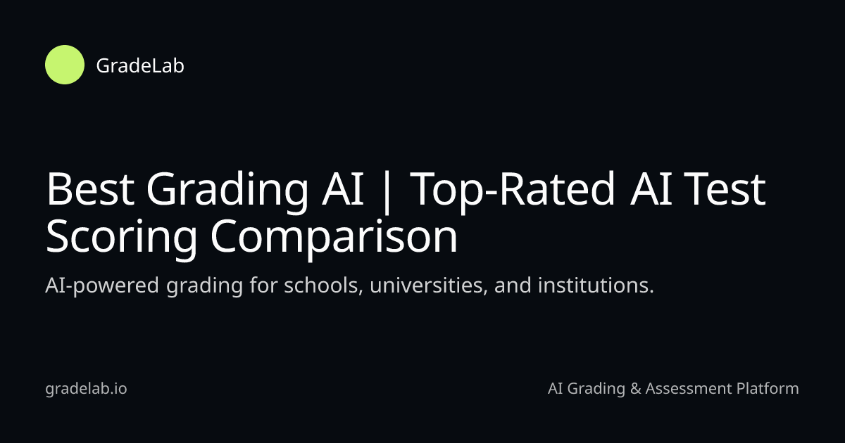 Best Grading AI | Top-Rated AI Test Scoring Comparison